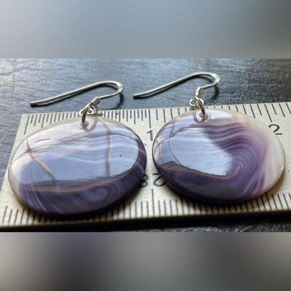 Wampum World | Jewelry | E365 One Inch Round Dangle Earrings Quahog ...